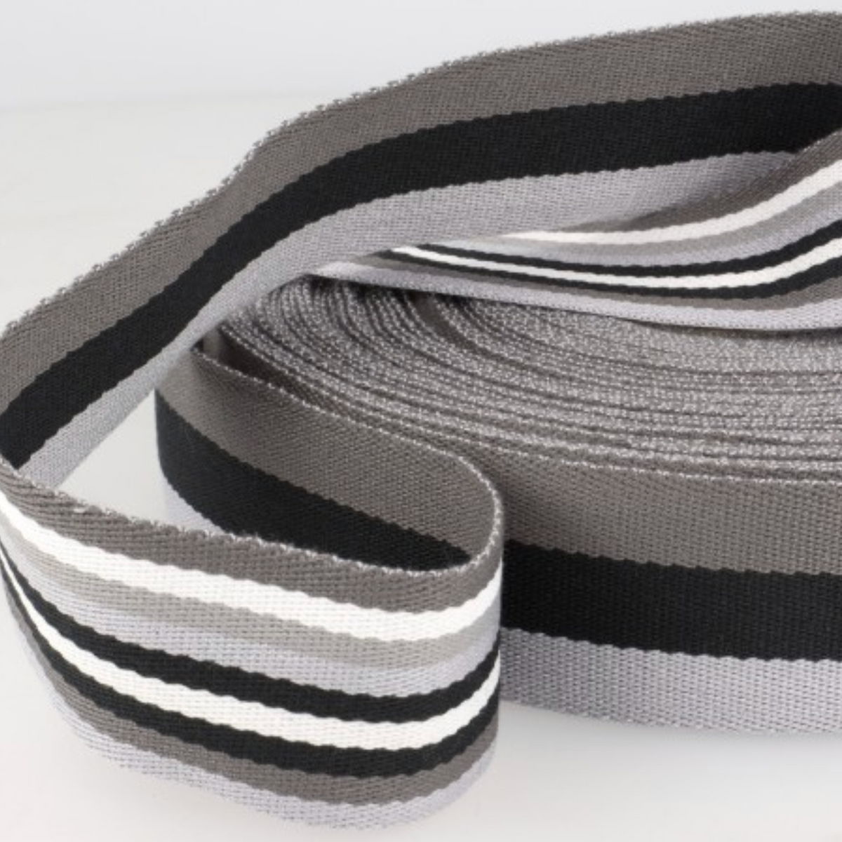 Double Sided Striped Webbing : 033 Grey – Gilliangladrag