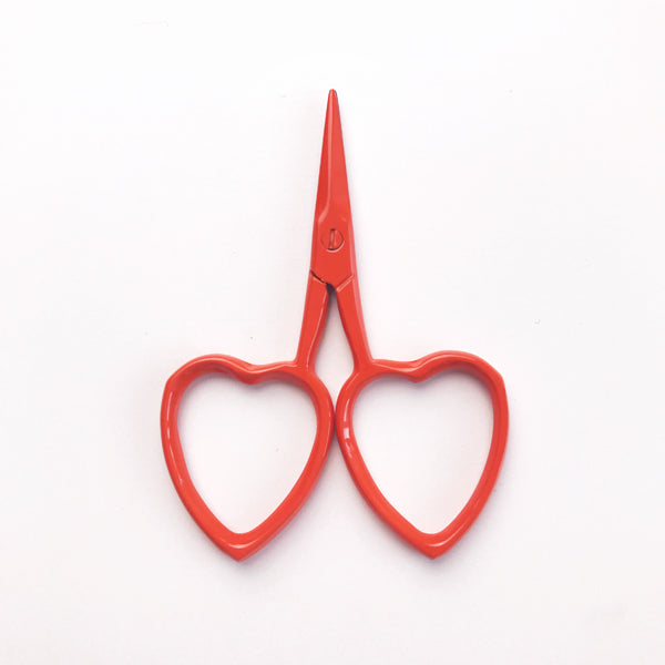 Love Heart Scissors Orange – Gilliangladrag