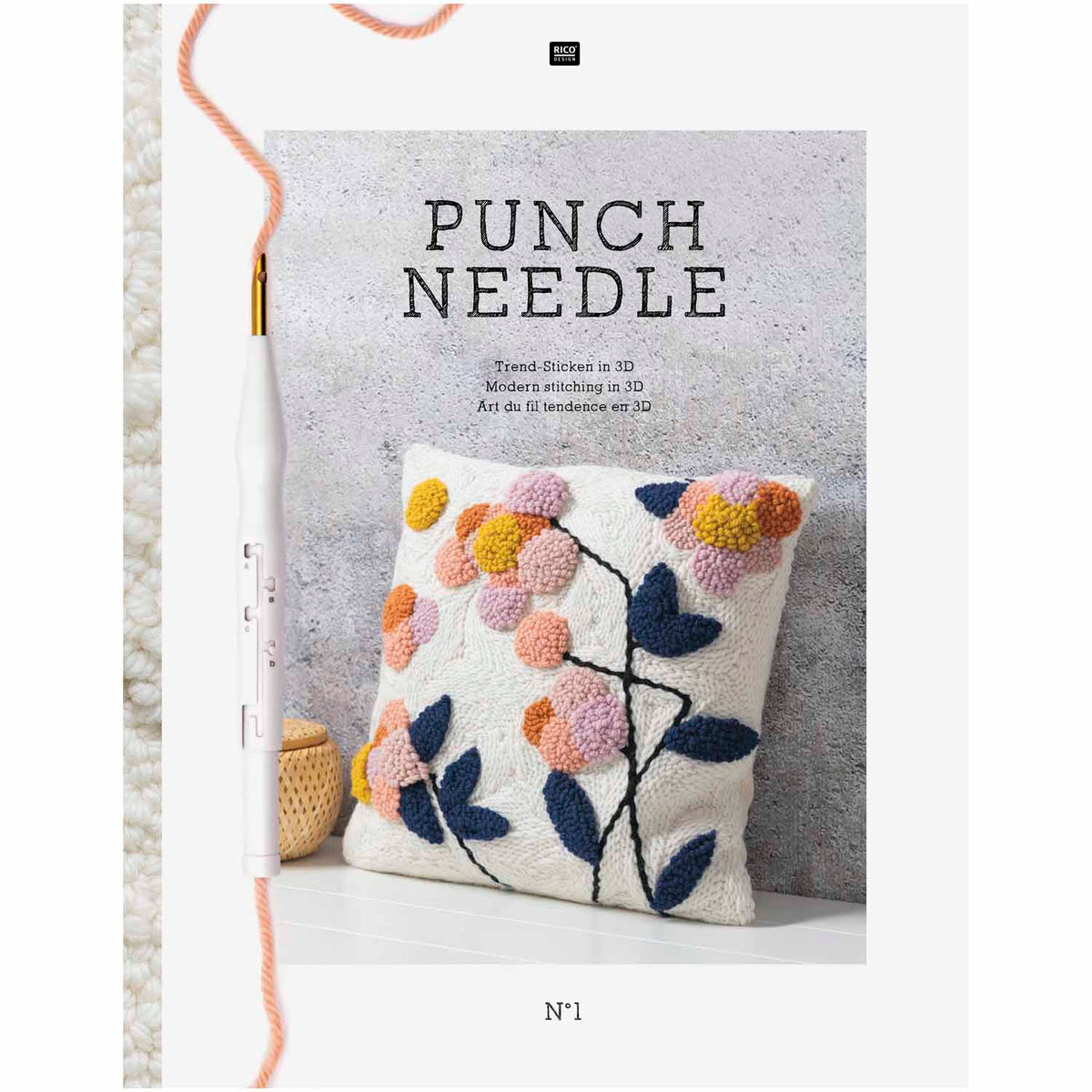 Rico Punch Needle Pattern Book & How To : Book No.1 – Gilliangladrag