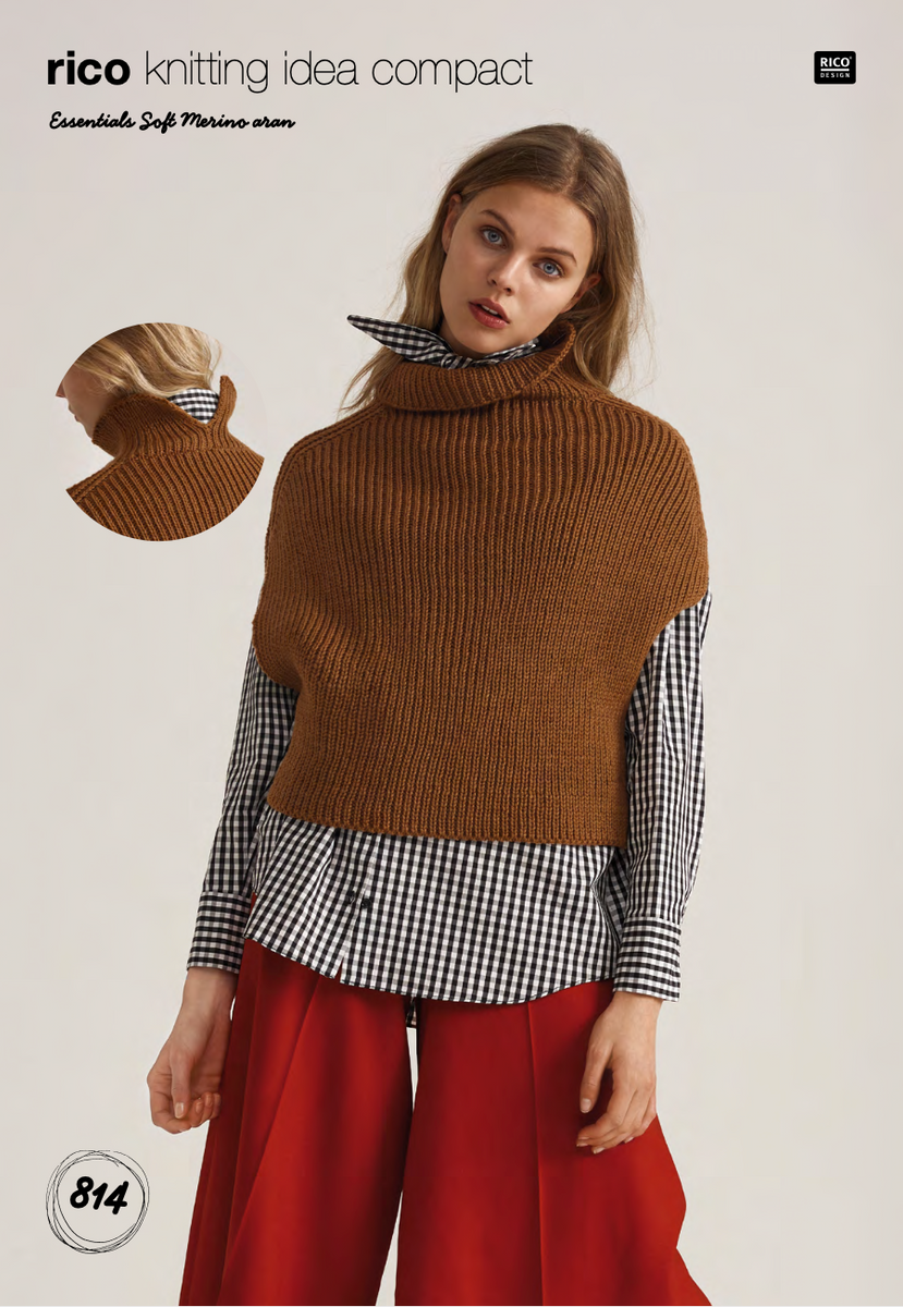 Women's Aran Tank Top Knitting Pattern 814 – Gilliangladrag